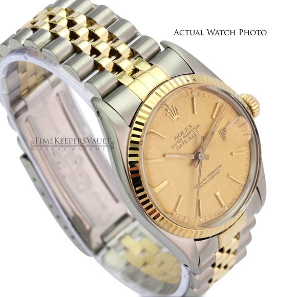 Rolex | Accessories | Rolex Mens Datejust Champagne Dial 36mm | Poshmark